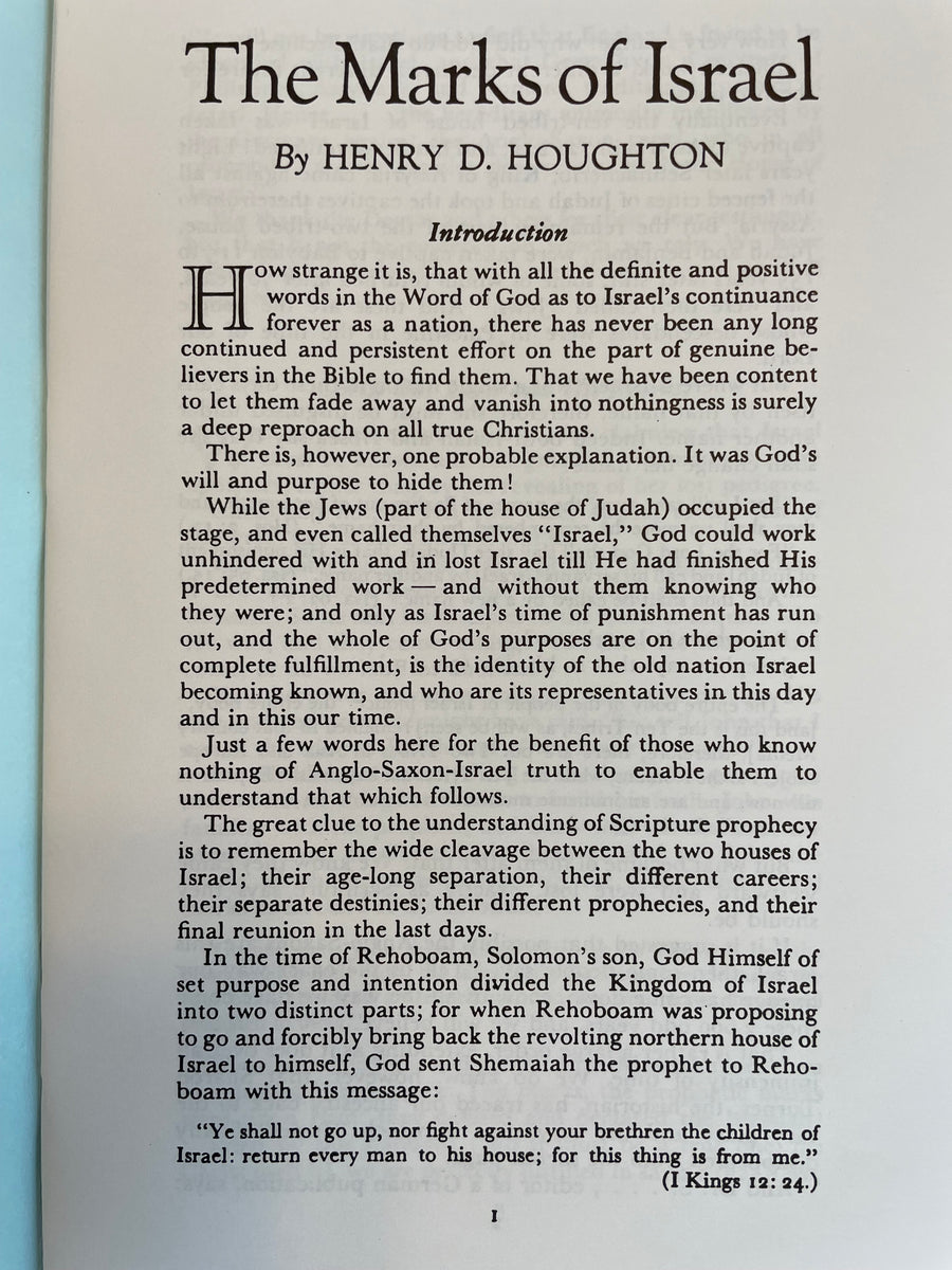 The Marks of Israel – Destiny Publishers