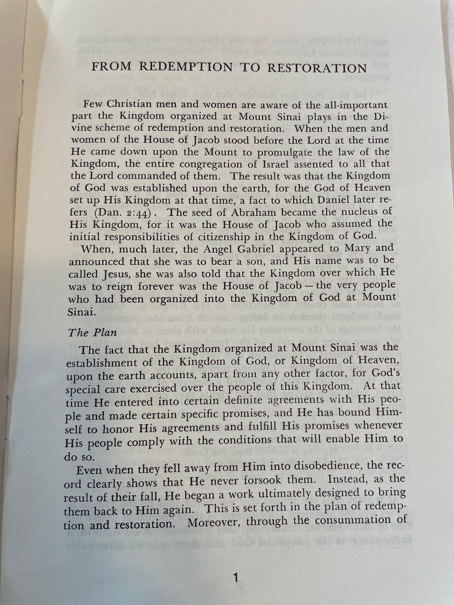 From Redemption to Restoration – Destiny Publishers
