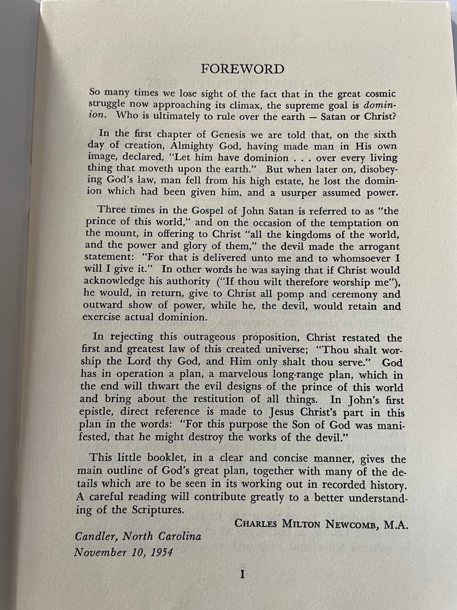 Dominion Over the Earth – Destiny Publishers